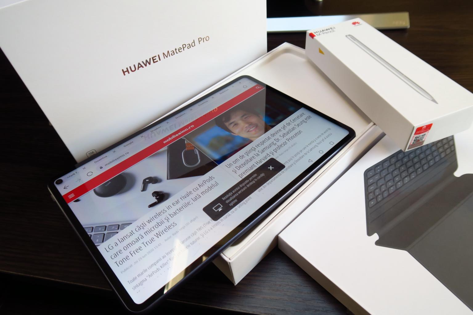 Huawei MatePad Pro: Design în sfârşit original, panou din sticlă cum nu ...